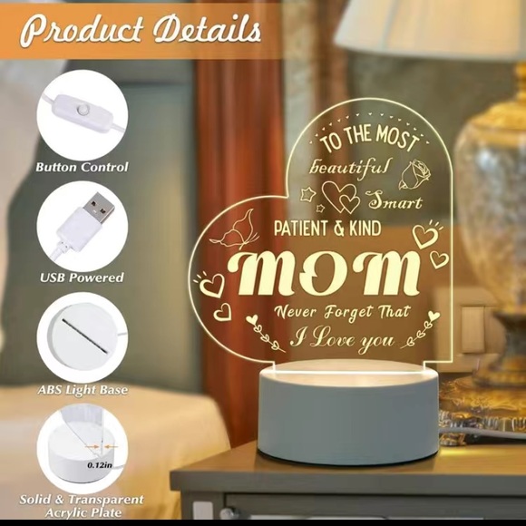 Other | Led Mom Night Light Lamp | Poshmark